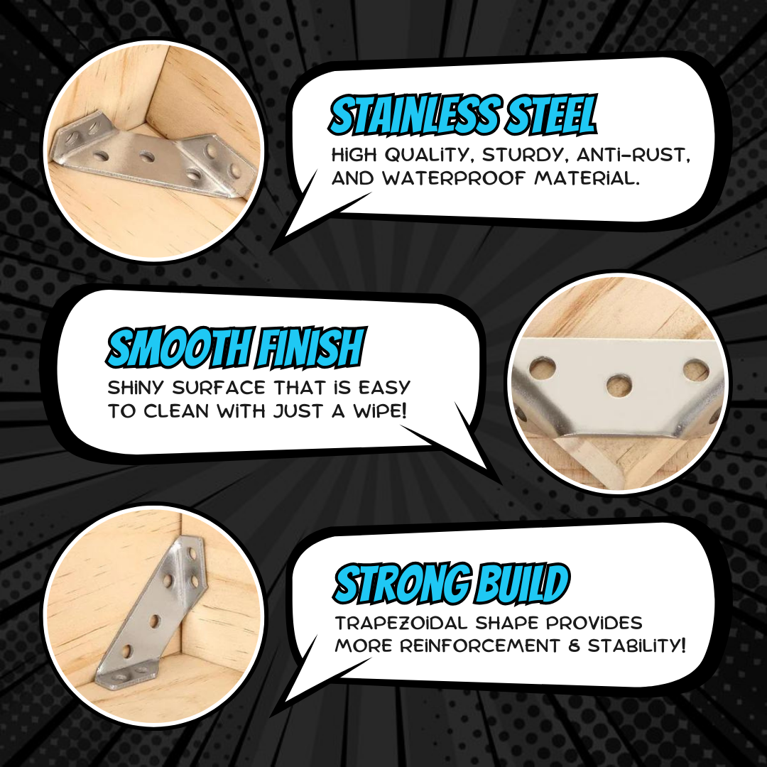 Angle Corner Bracket (4 pcs) – Mitch Tools